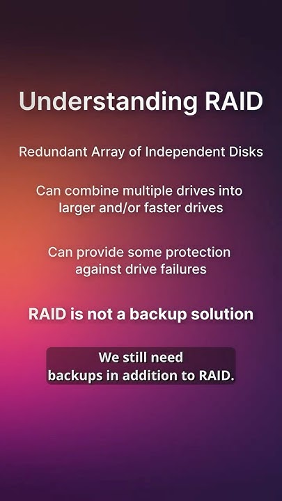 Understanding RAID: The Basics - YouTube