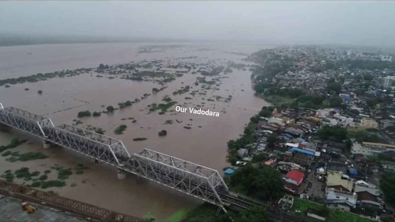 Aerial view of Golden Bridge #Bharuch #Vadodara - YouTube