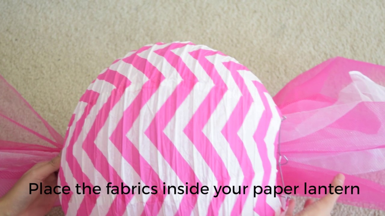DIY Party Candy Decorative Paper Lantern Tutorial - YouTube