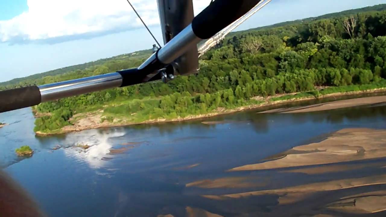 FLying low over river in Ultralight - YouTube