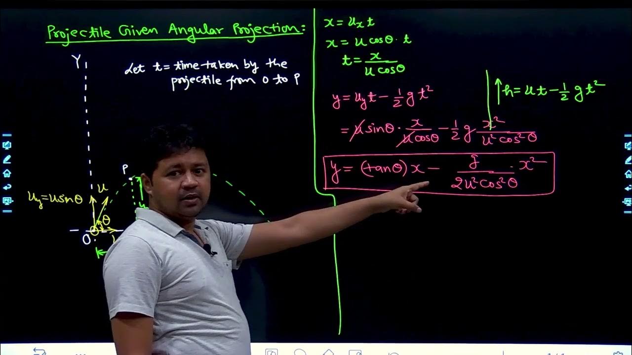 Projectile Given Angular Projection - YouTube