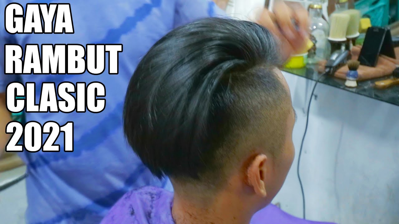 WOW !! CARA MUDAH POTONG RAMBUT CLASIC TAHUN 2021 ! TUTORIAL STEP BY ...