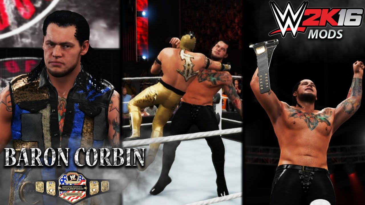 WWE 2K16 - Baron Corbin wins the US-Title in 12 seconds! - YouTube