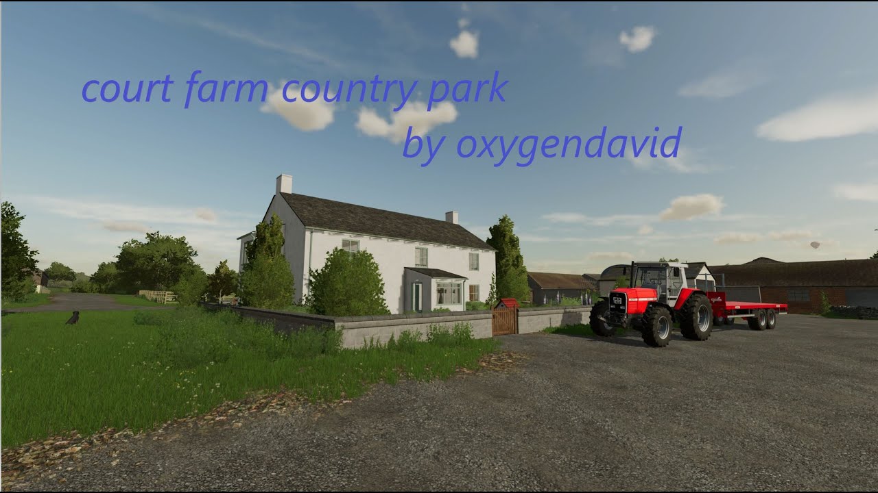 Court Farms Country Park Farming Simulator 22 quick flyover - YouTube