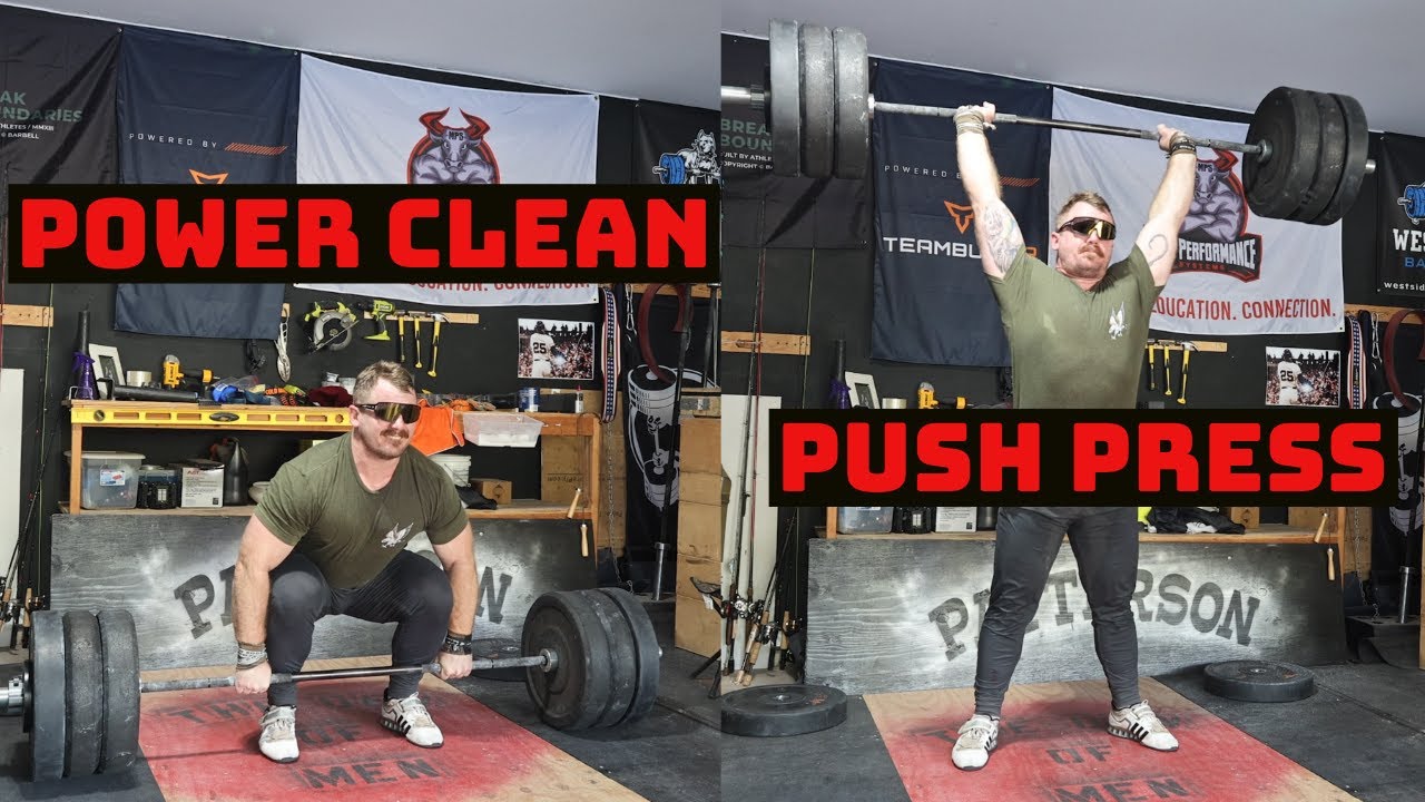 THREE REASONS why the Power Clean to Push Press is a DOPE Exercise ...