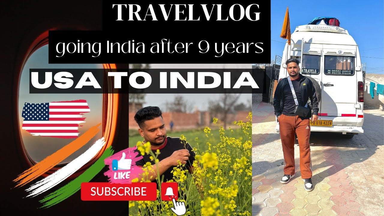 Usa🇺🇸 To India 🇮🇳 Vlog | Finally after 9 years | Travel vlog | like and ...