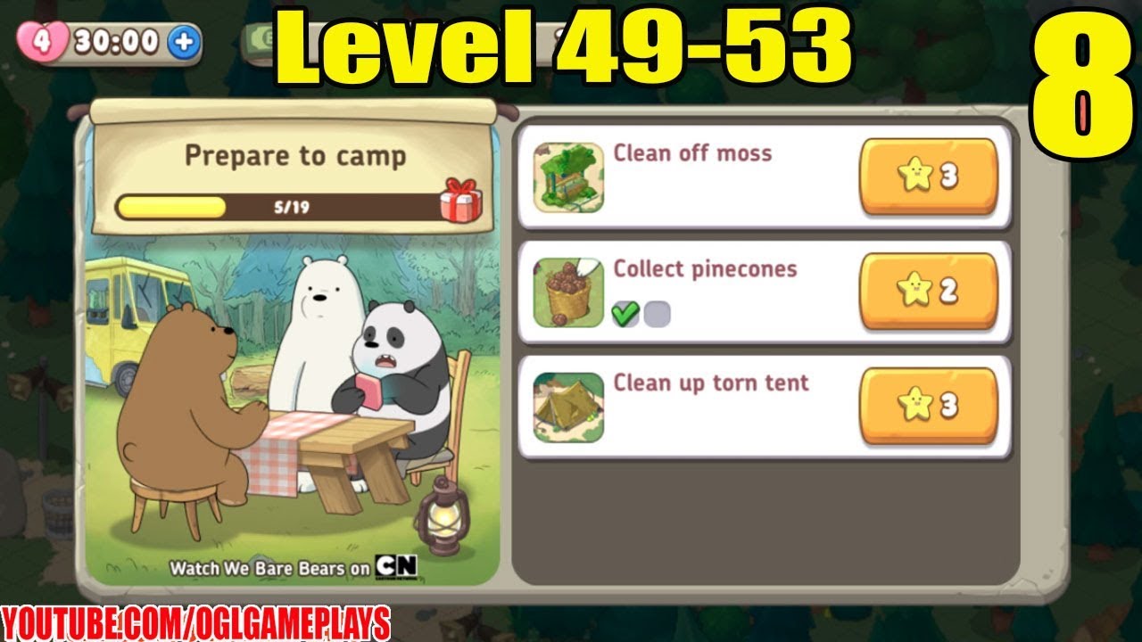 We Bare Bears Match 3 Repairs Gameplay #8 (Level 49-53) - YouTube