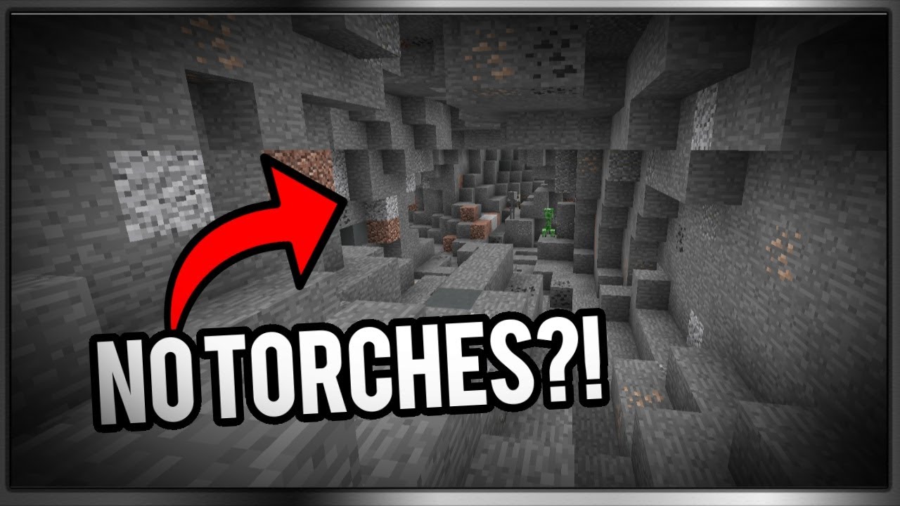 How To Light Up Minecraft Caves With NO TORCHES *NEW 2021* - YouTube