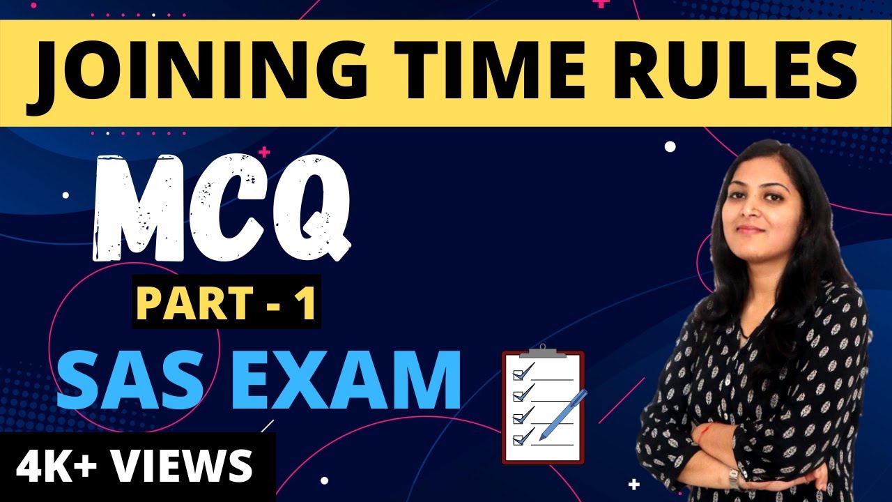 MCQ on Joining Time Rules for Central Government Employees|| Previous ...