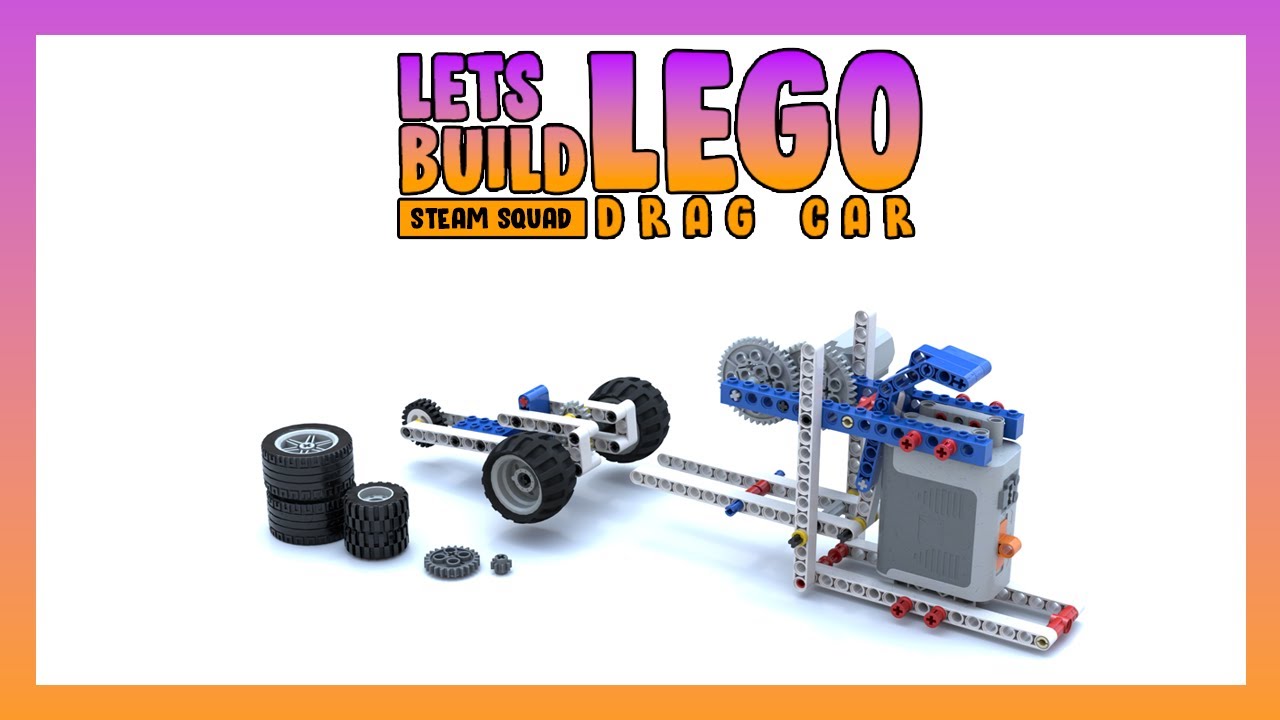 LEGO Drag Race Car! - Let's Build - #lego #legoeducation - YouTube