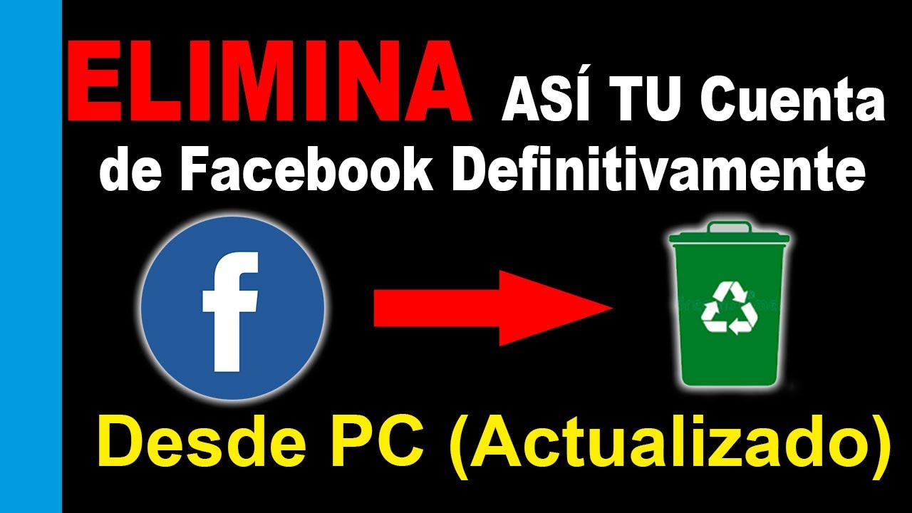 Como ELIMINAR cuenta de FACEBOOK DEFINITIVAMENTE - YouTube