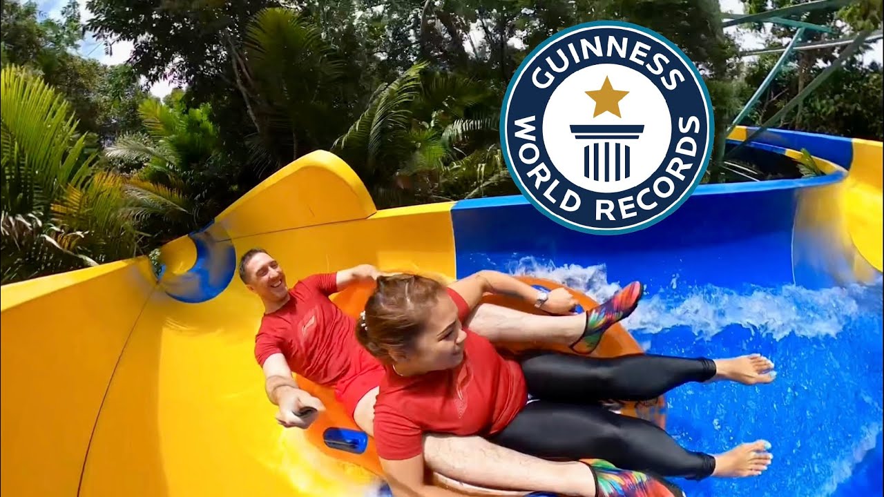 Worlds Longest Water Slide!! Uncut - YouTube
