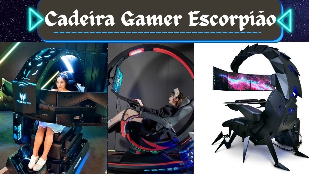 Cadeira Gamer Escorpião | Melhor Cadeira Gamer | Cadeira Gamer Scorpion ...