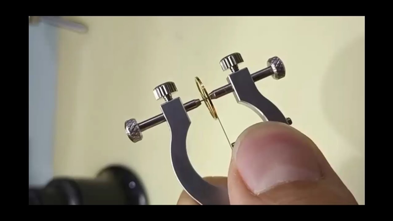 Replace damaged balance wheel pin #automovement#watch#reparing - YouTube