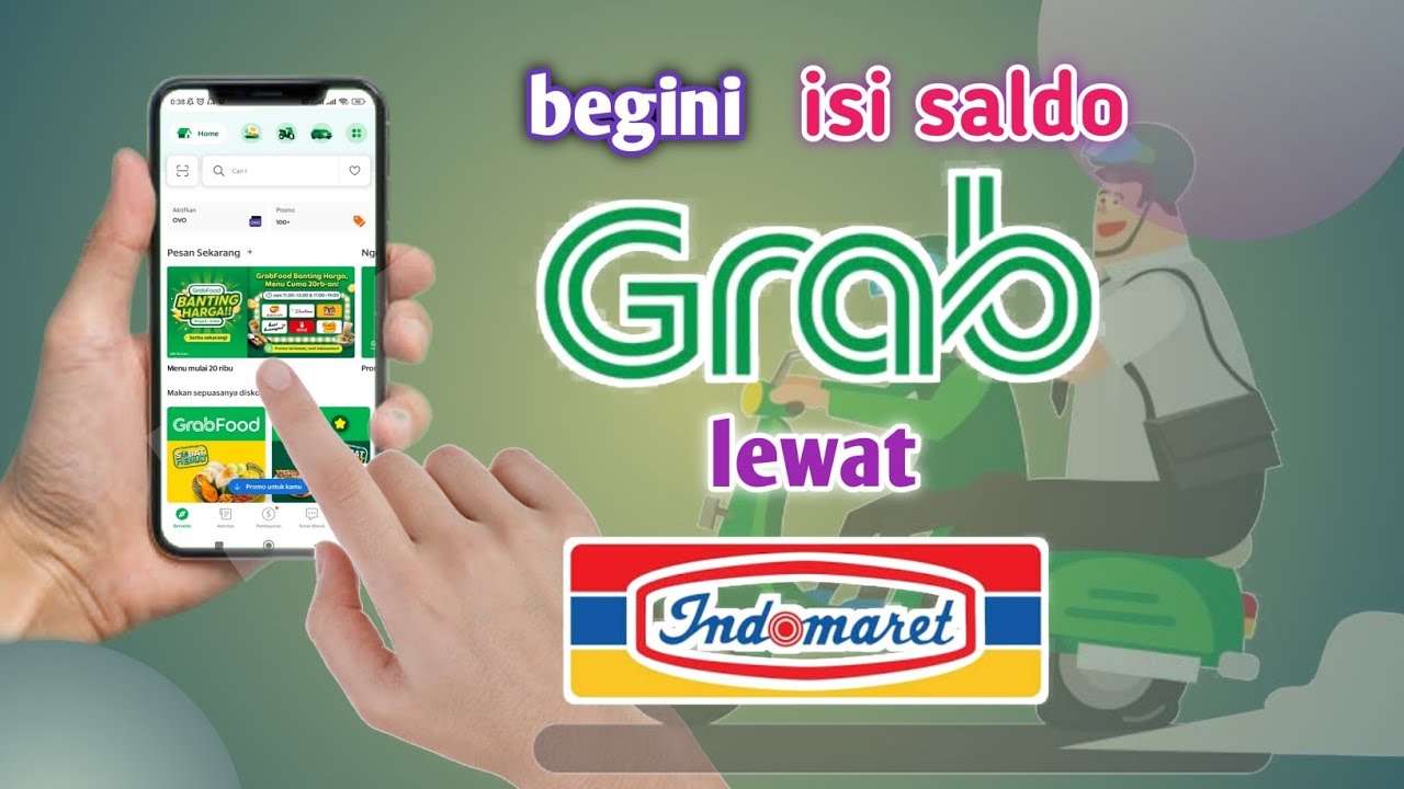 cara top up grab lewat Indomaret terbaru || cara isi saldo ovo cash ...