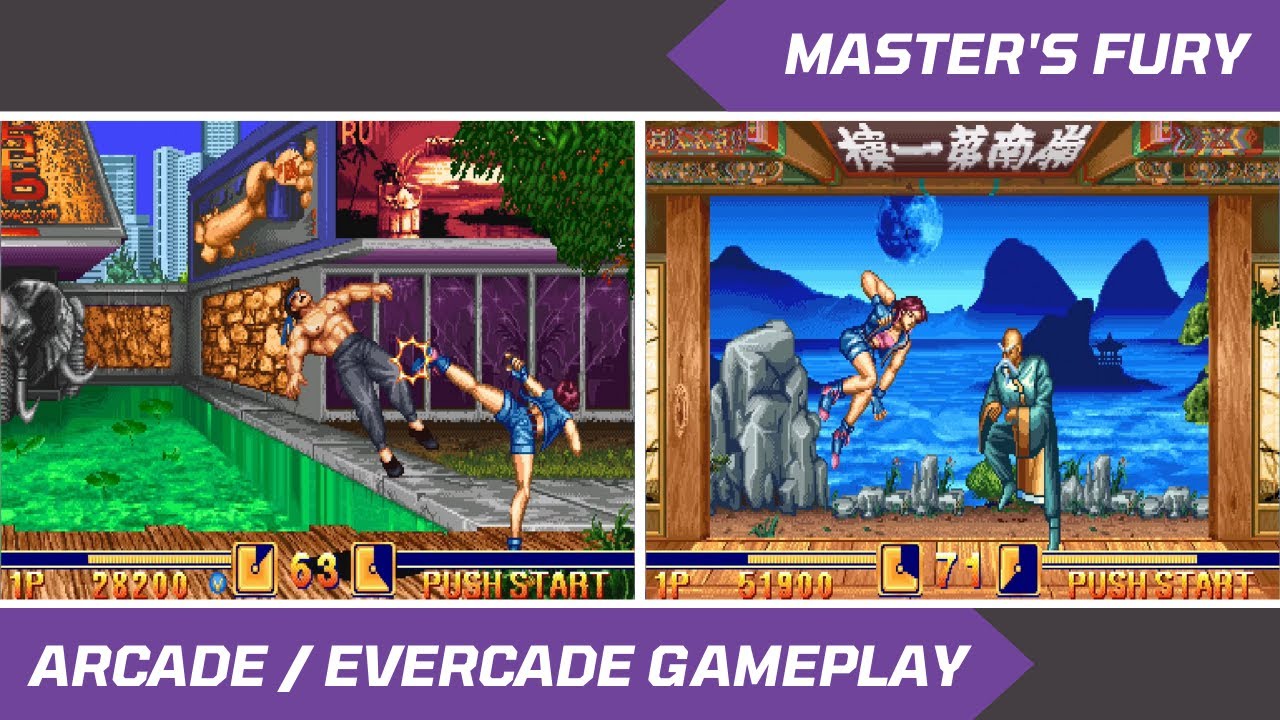 Master's Fury (1996,2023) Arcade / Evercade Gameplay - YouTube