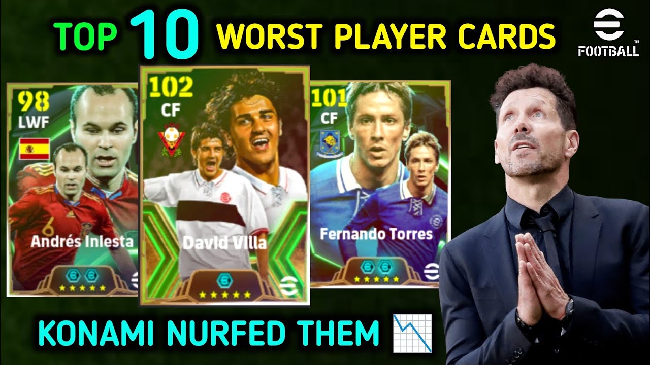 Don't use these player cards in Efootball | 10 worst cards | Konami ...