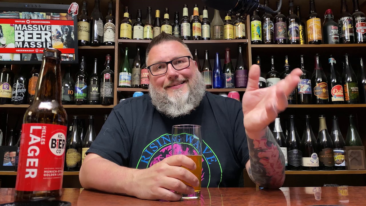 Massive Beer Review 2751 KC Bier Co Helles Lager - YouTube