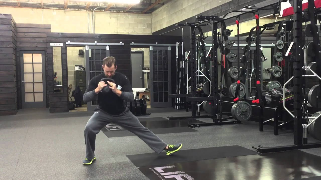 Goblet Rotational Lunge - YouTube