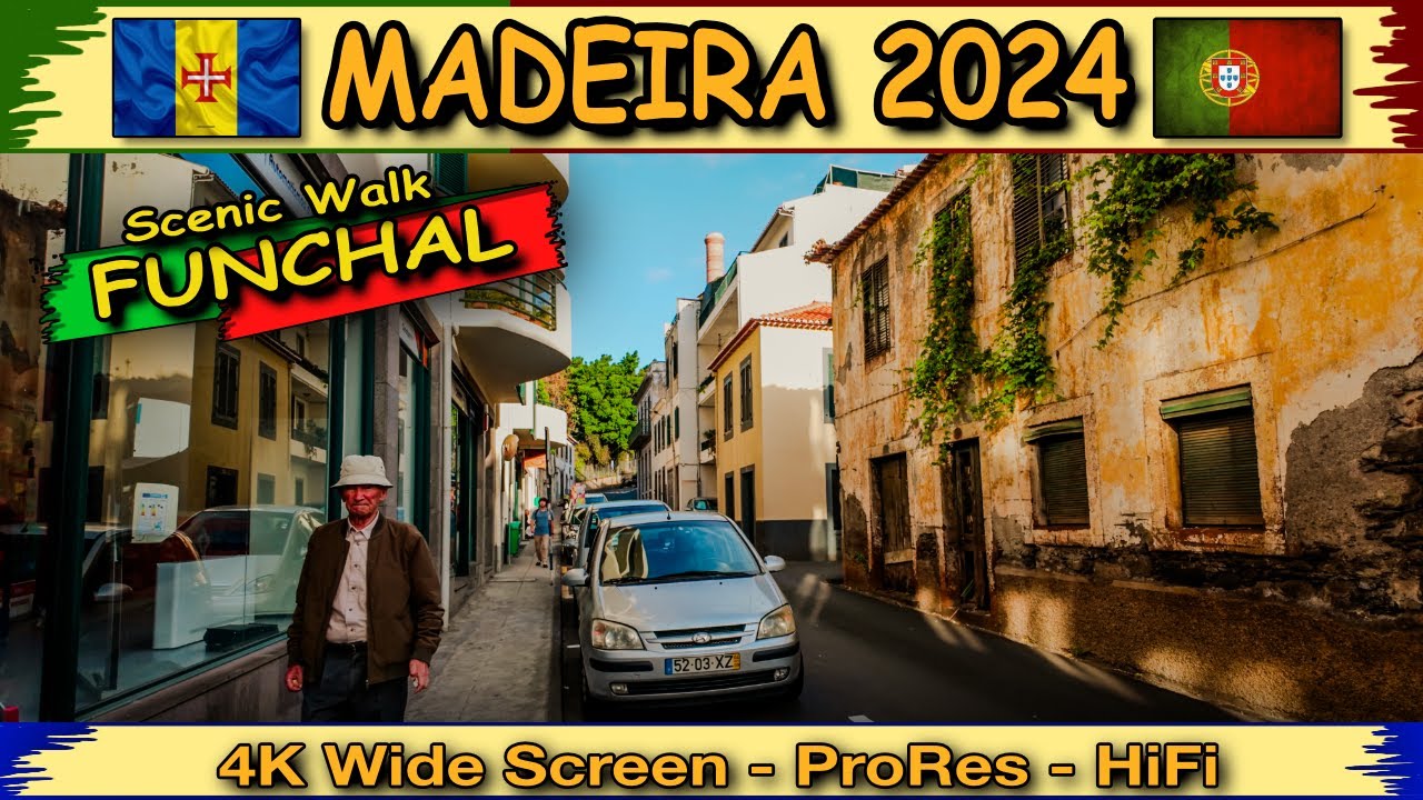 MADEIRA 2024 - FUNCHAL - Scenic walk - 4K UltraWide - 10bit color ...