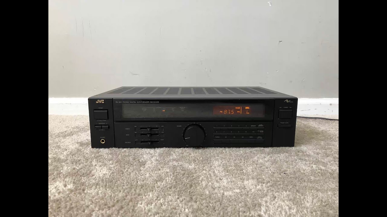 JVC RX-201 Home Stereo Audio AM FM Receiver - YouTube