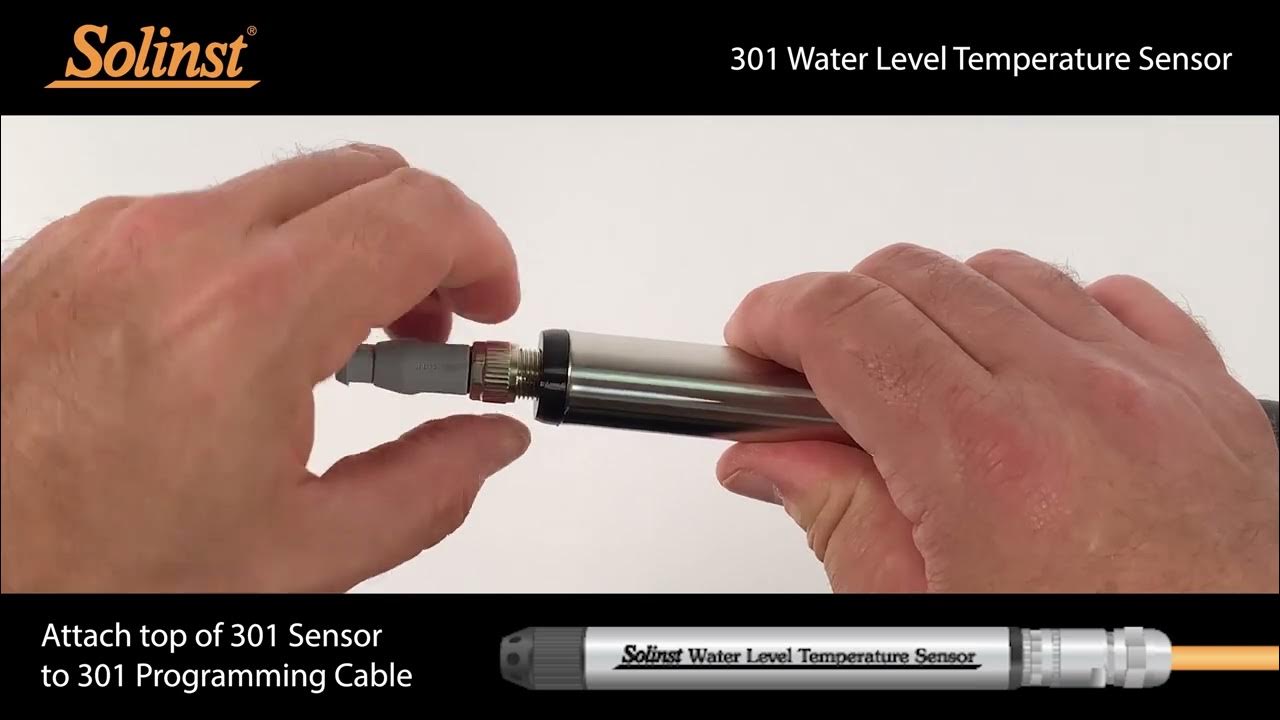 Attach 301 Water Level Temperature Sensor to Programming Cable - YouTube