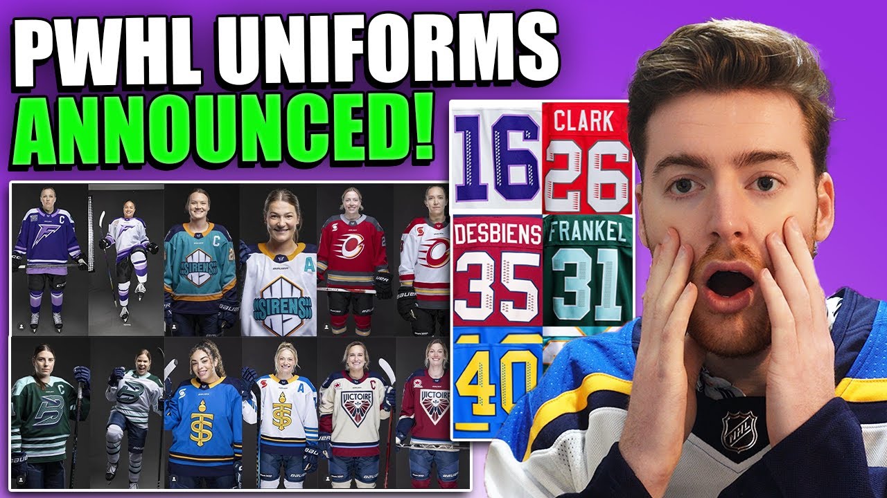 Reviewing The OFFICIAL PWHL Uniforms! - YouTube