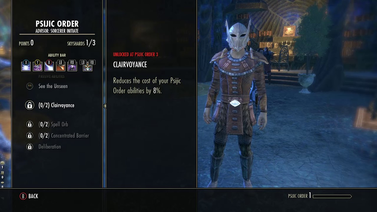 Elder Scrolls Online Psijic Order Skill Line - YouTube