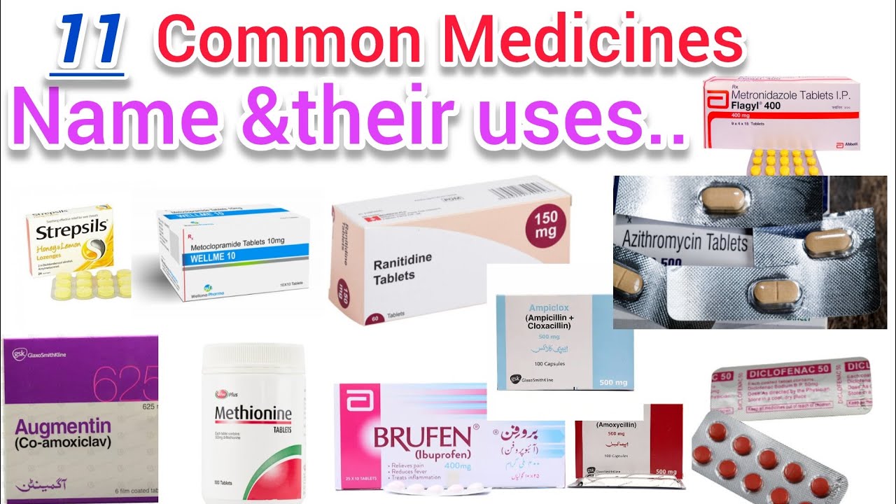 Common Medicines For Basic Medical Practice / Medicines Name and Uses ...