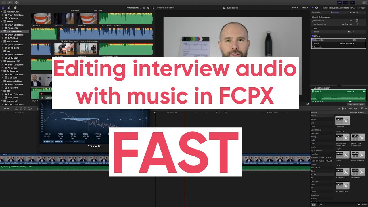 How to edit interview audio in FCPX (quickly) - YouTube