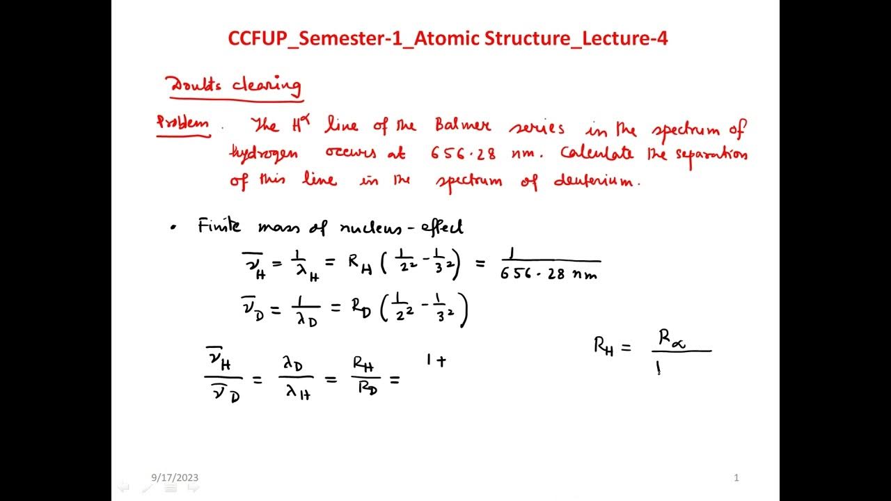 Atomic Structure: Lecture 4 - YouTube