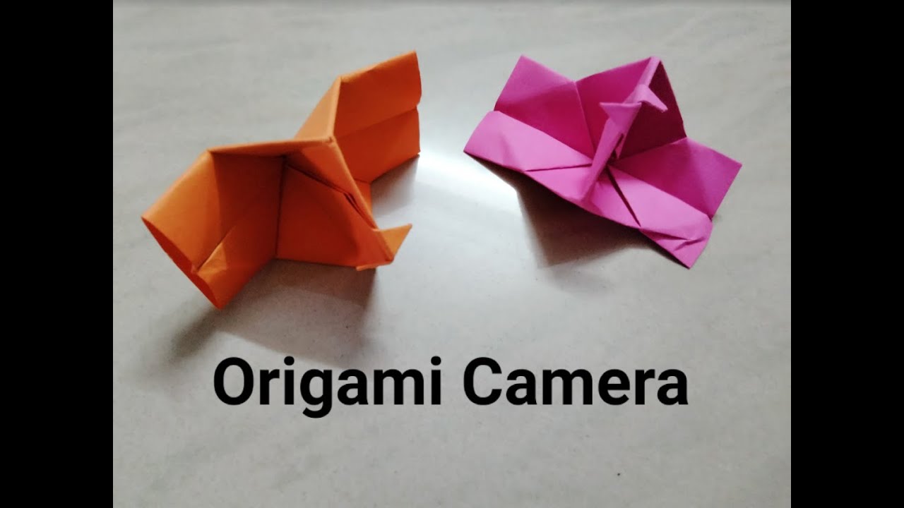 Origami Camera with a Shutter #origami #camera - YouTube