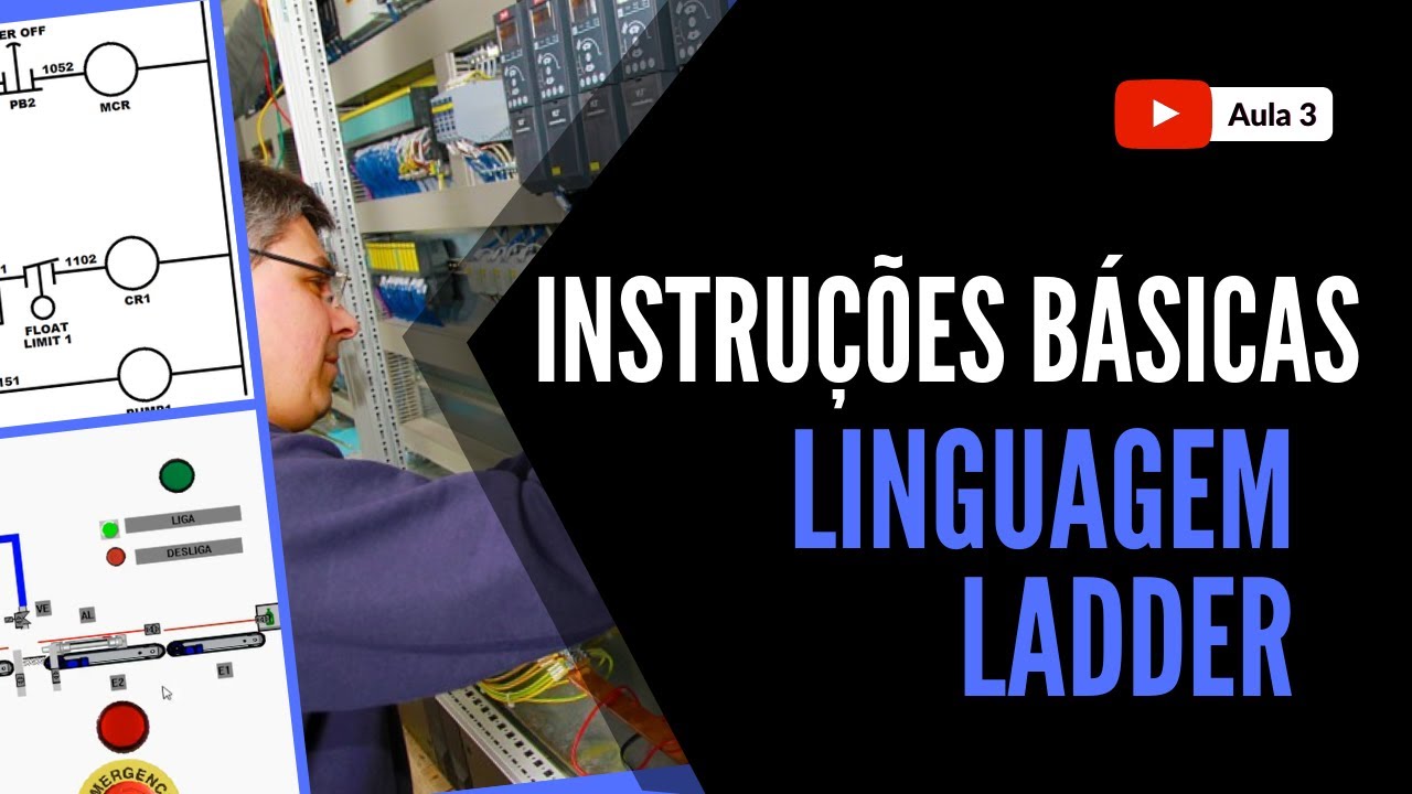 Instruções básicas na Linguagem Ladder | Curso Linguagem Ladder | Aula ...