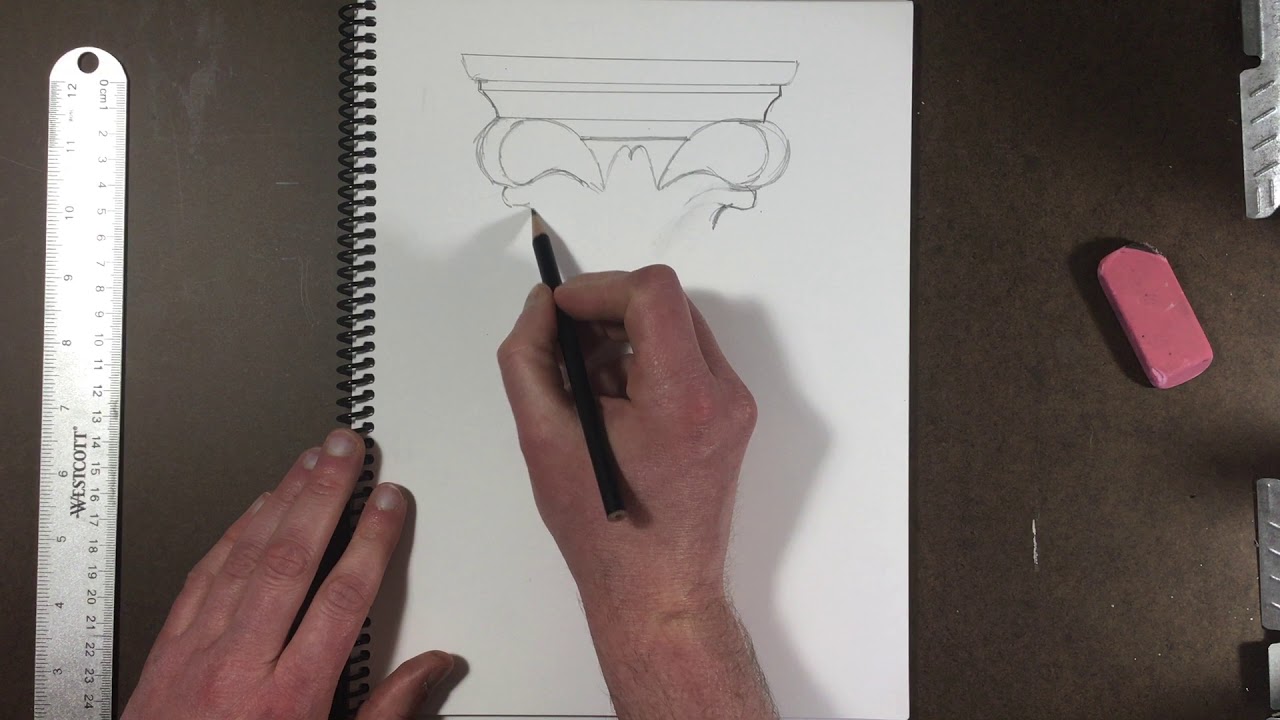 Drawing Corinthian Columns - YouTube