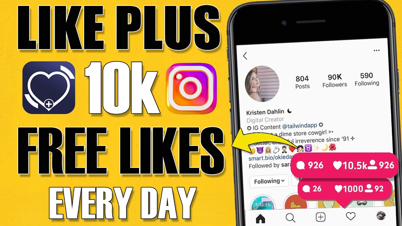How to get Free Instagram likes - like plus app - YouTube