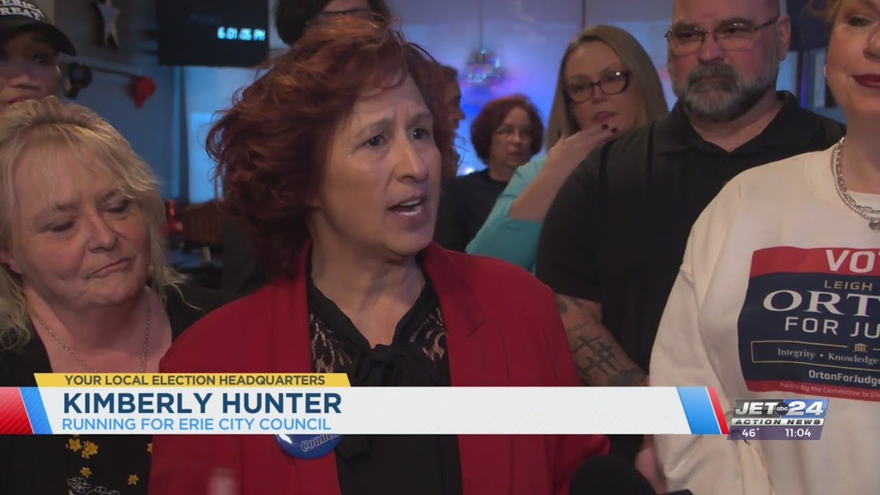 Kimberly Hunter announces run for Erie City Council - YouTube