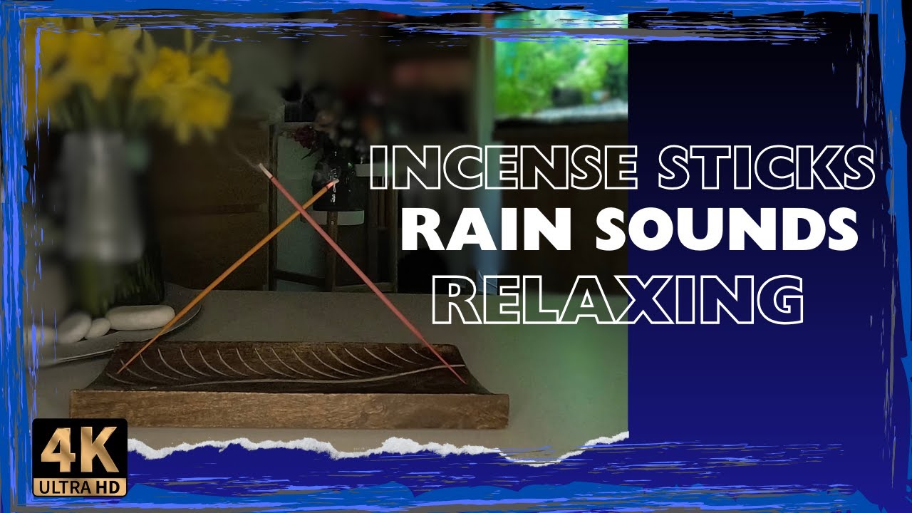 Incense sticks with relaxing rain sounds - YouTube