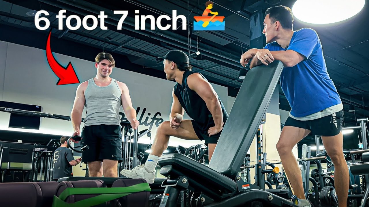 Professional Rower Attempts 250lb Dumbbells And Shocks Us - YouTube