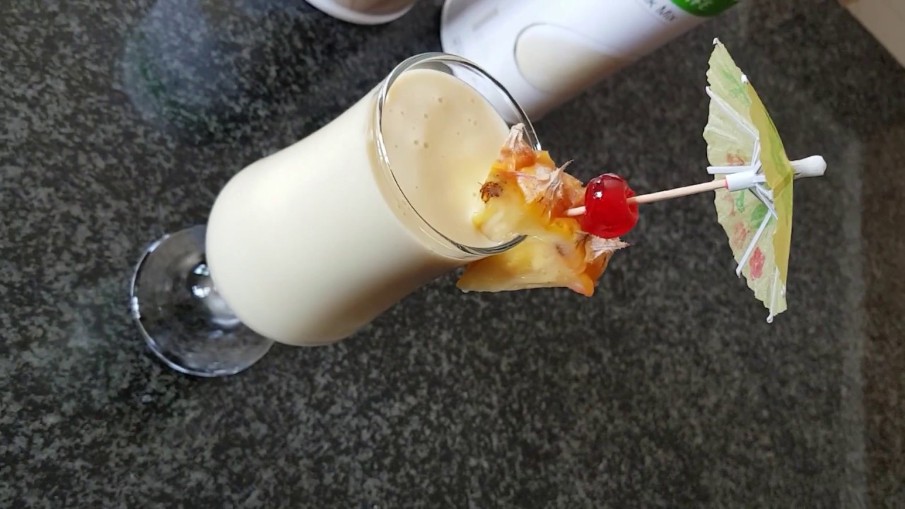 High protein Pina Colada shake - YouTube