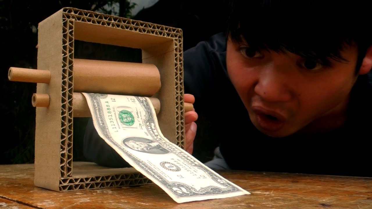 How To Make Magic Money Printer from Cardboard - YouTube