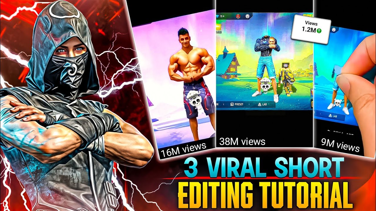 💥 3 VIRAL AI SHORTS EDITING TUTORIAL 🔥FREE FIRE SHORT EDITING TUTORIAL ...