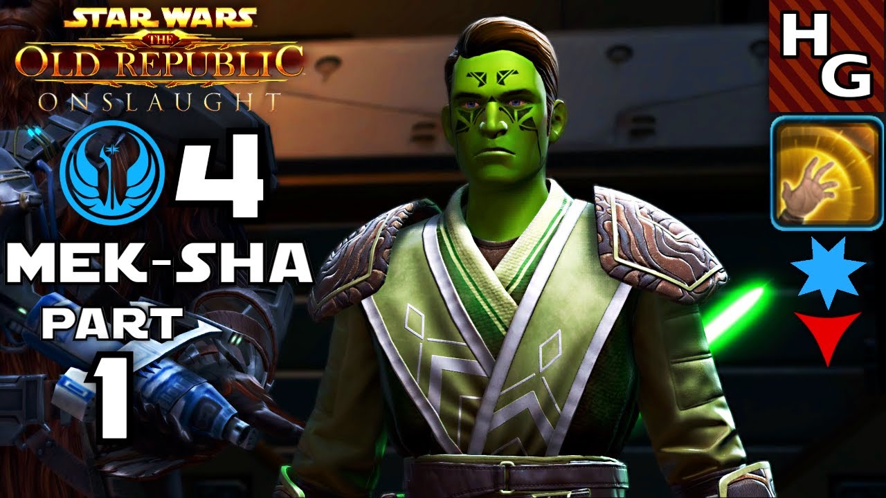 SWTOR Onslaught (04) Mek-Sha [Part 1] Jedi Consular [Male] - YouTube