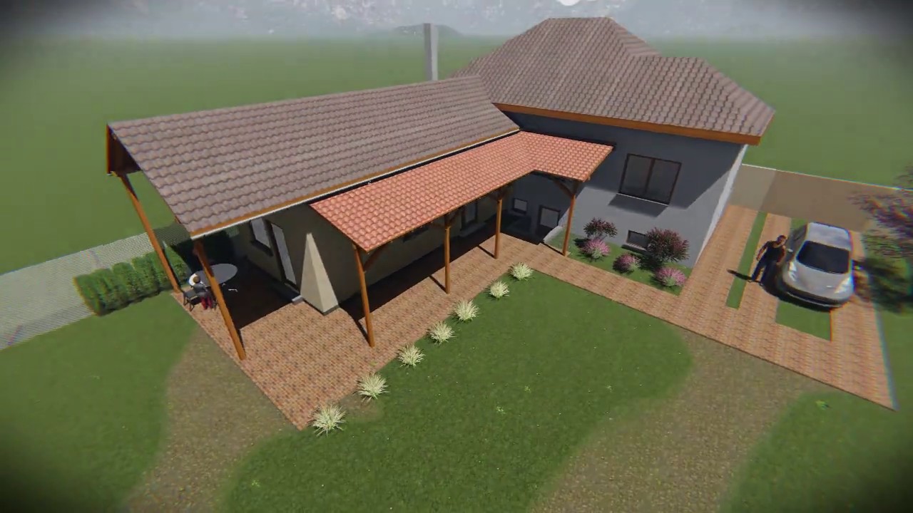 Proiect extindere bucatarie si terasa (interventie la casa veche) - YouTube