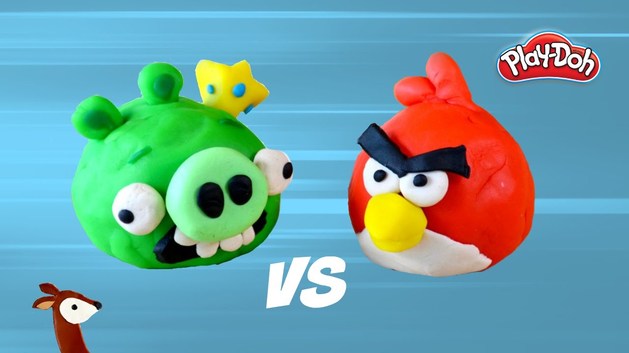 Angry Birds Play-Doh Red Bird Tutorial - YouTube