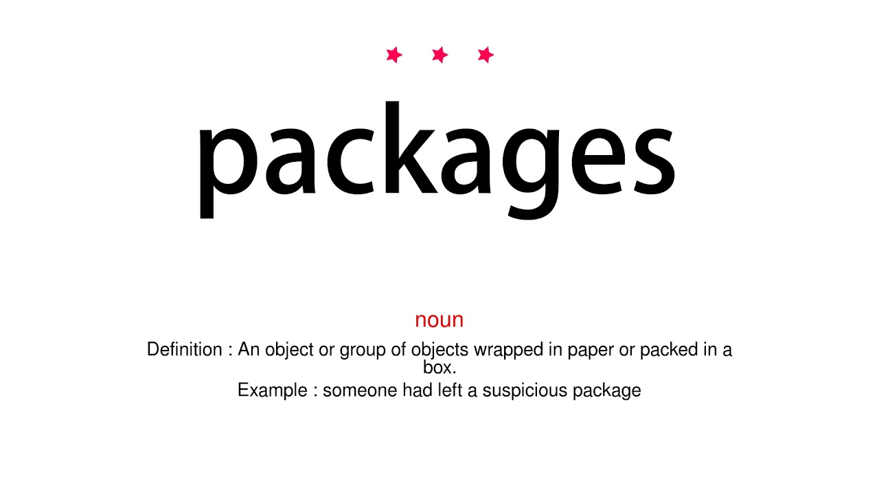 How to pronounce packages - Vocab Today - YouTube