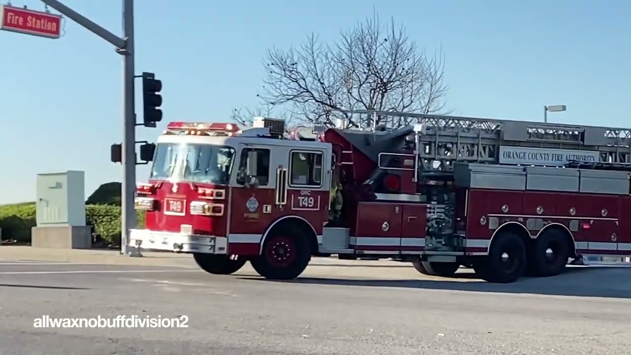 OCFA Truck 49 **RESERVE** Responding - YouTube