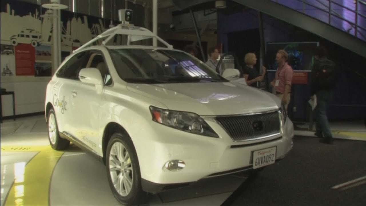 Google shows off its driverless cars in California - YouTube