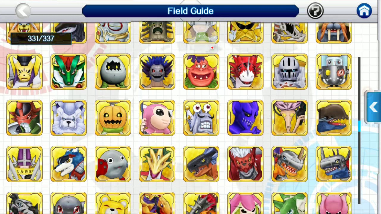 Digimon Links: all Digimons in the game (Guide Complete) Part 3 - YouTube