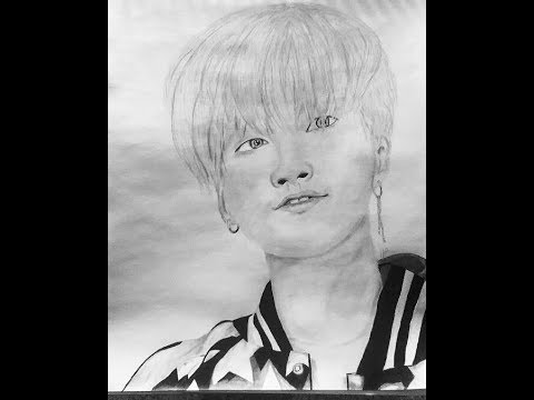 Yoongi (방탄소년단) BTS Drawing - YouTube