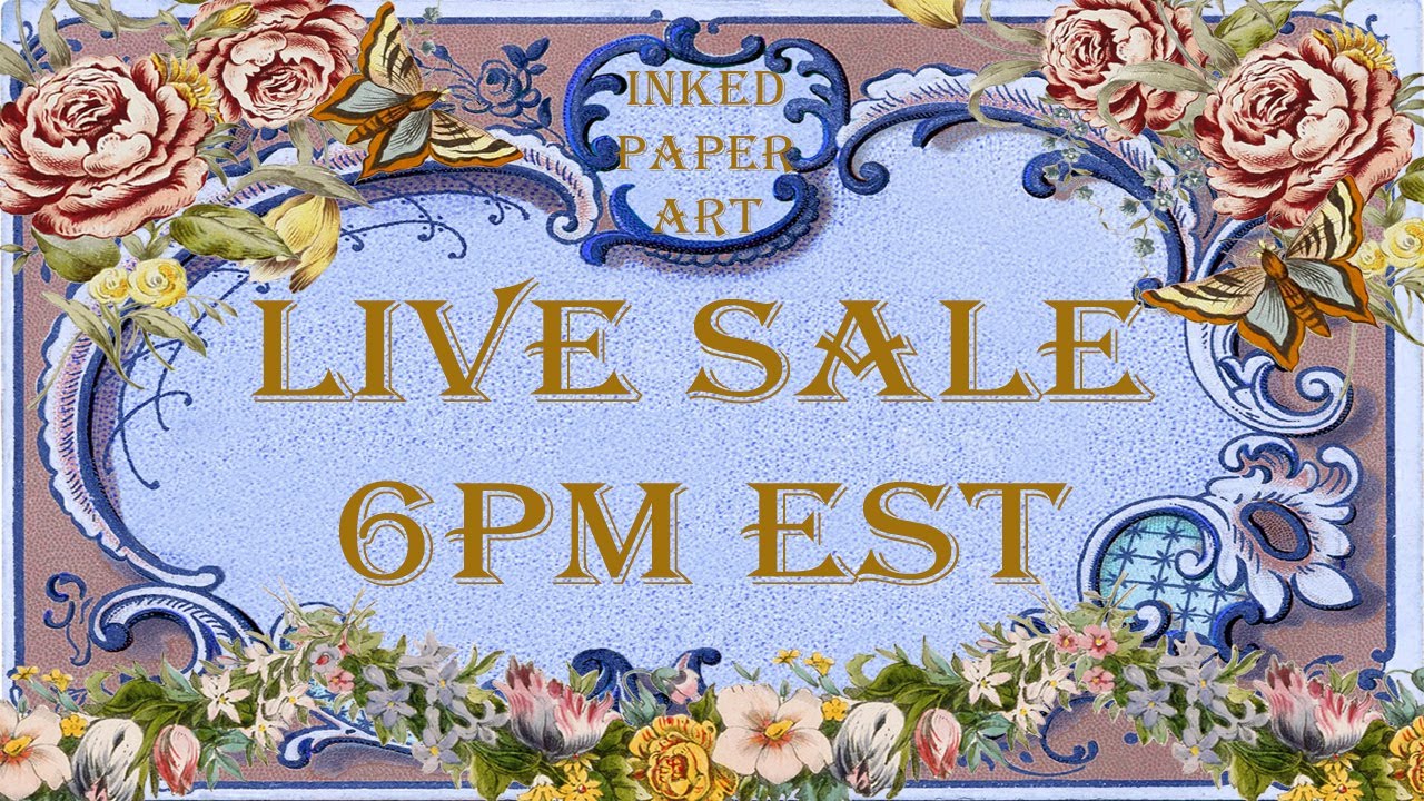 🔴LIVE SALE This French Ephemera Haul Is CRAZY GOOD🔥 Supplies For Junk Journal & Mixed Media ...